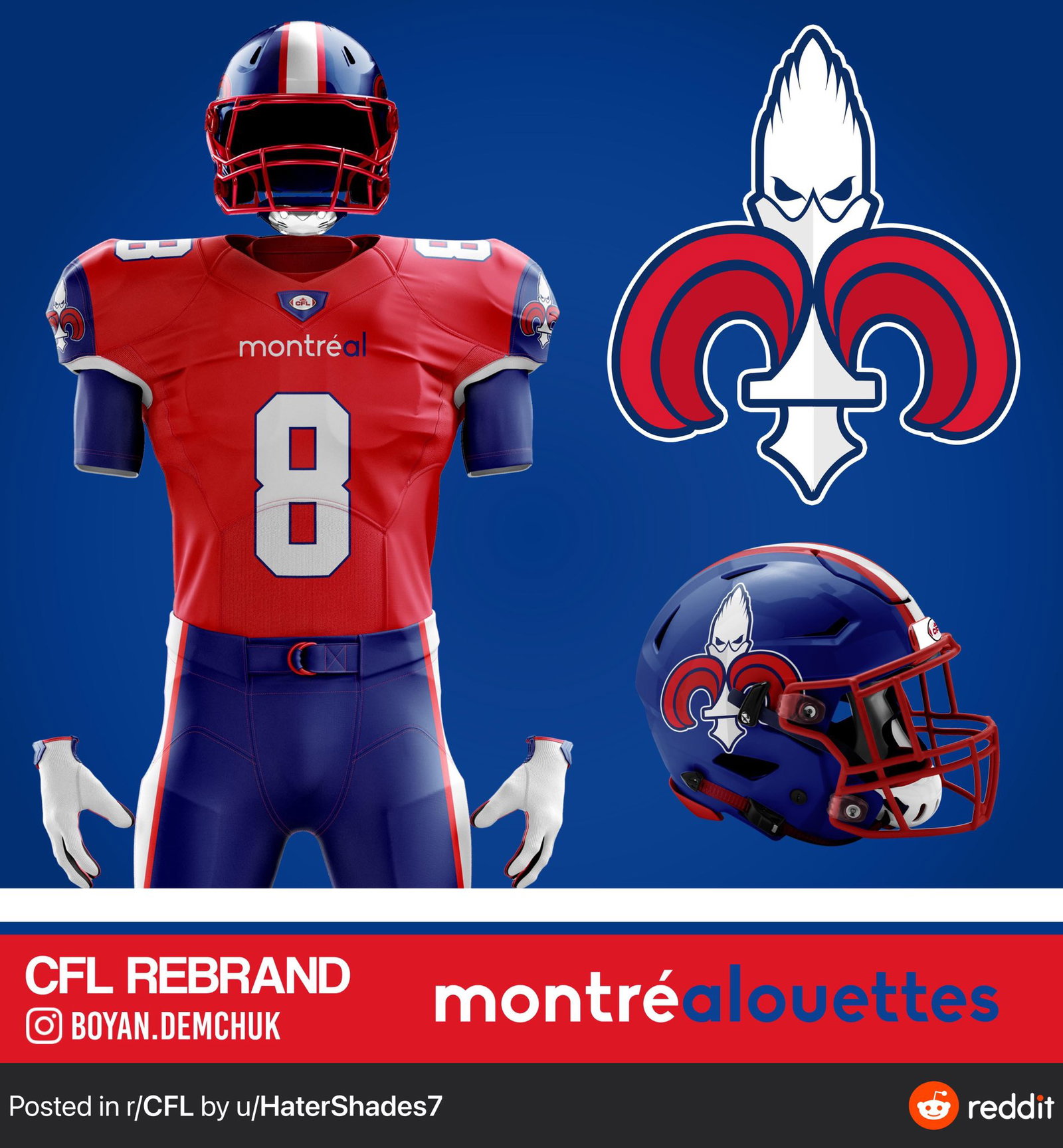 CFL fan reimagines all nine logos and uniforms (plus the Atlantic ...