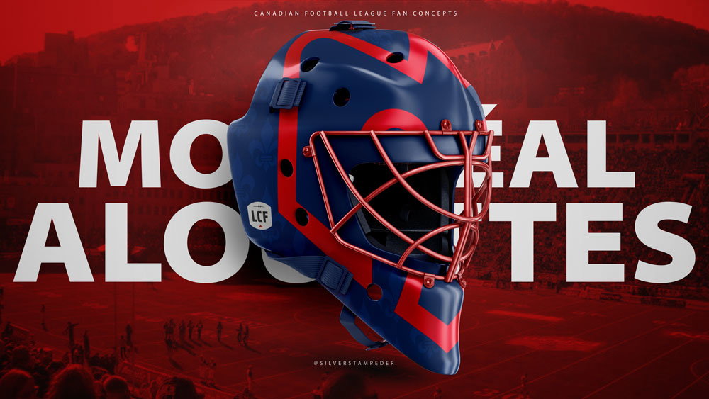 Fan makes incredible CFL-inspired hockey helmet collection - 3DownNation