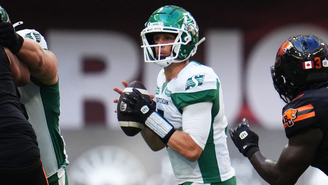 Saskatchewan Roughriders' QB Trevor Harris worked through midseason ...