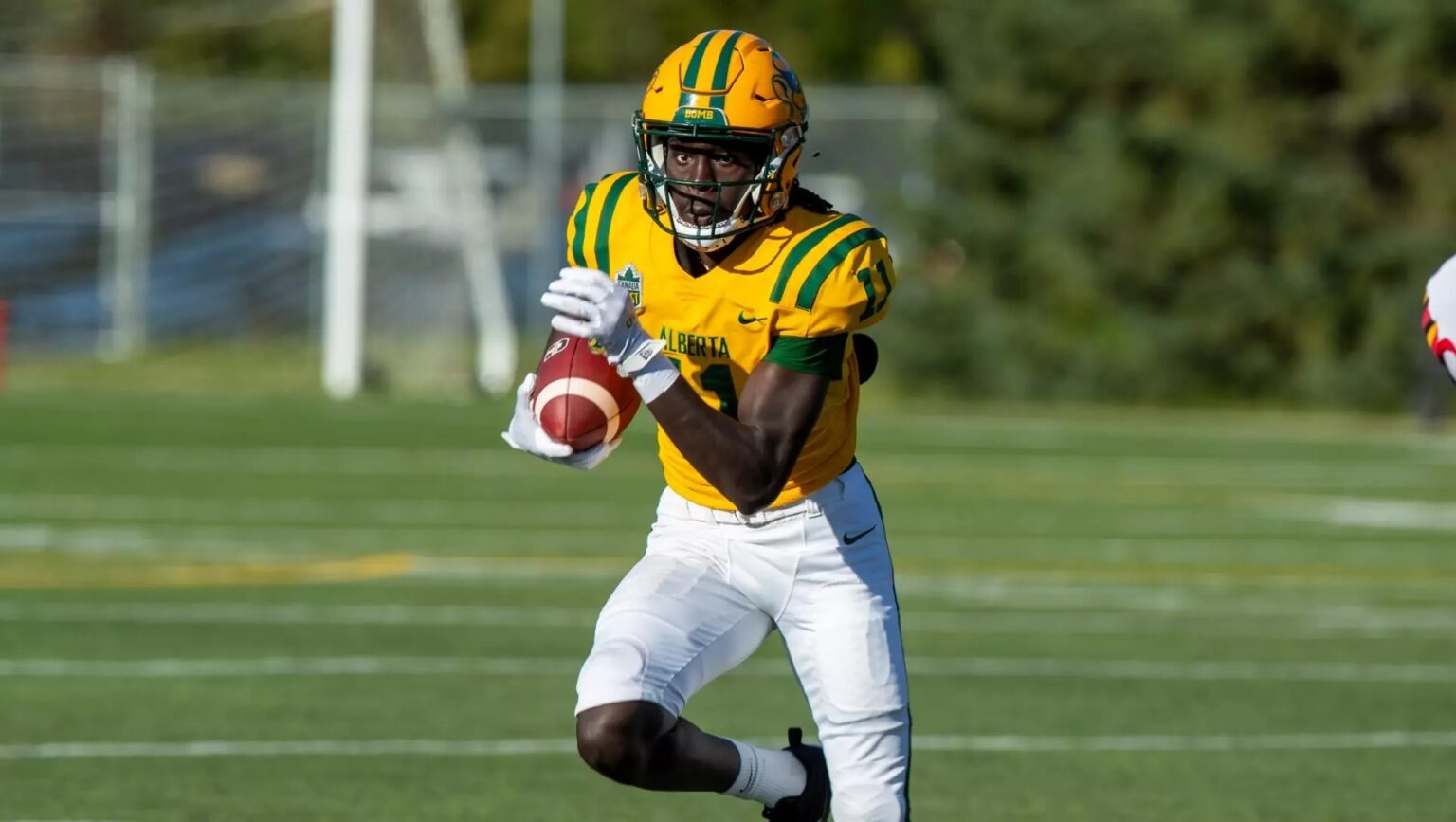 Alberta receiver Chevy Thomas wins prestigious Russ Jackson Award for ...