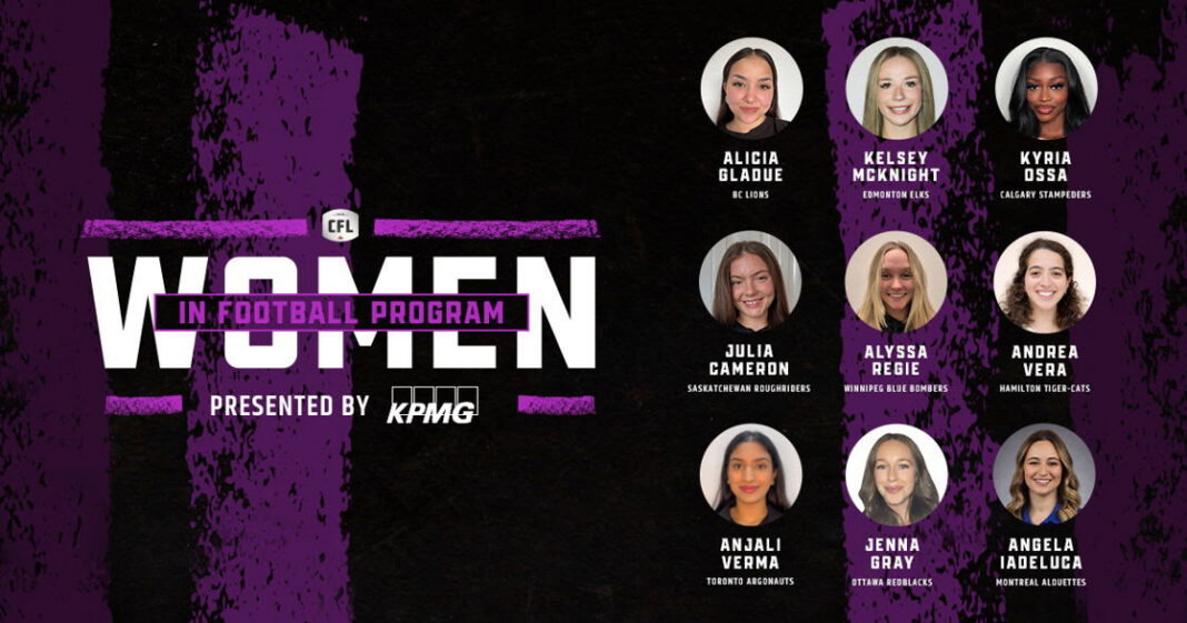 CFL unveils nine participants for 2026 Women in Football internship ...